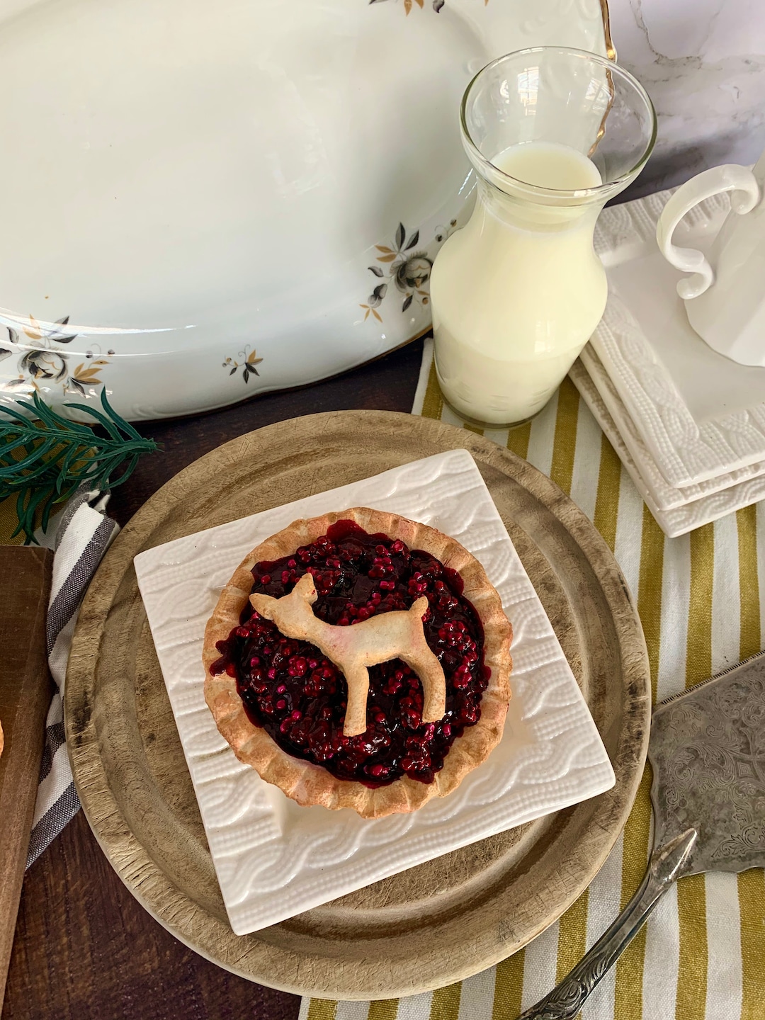 FAKE Mixed Berry Mini 4.5" Pie, Photo Prop, Kitchen Decor - Etsy