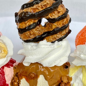 FAKE Ice Cream Sundae Sampler, Kitchen Decor, Photo Prop - Etsy