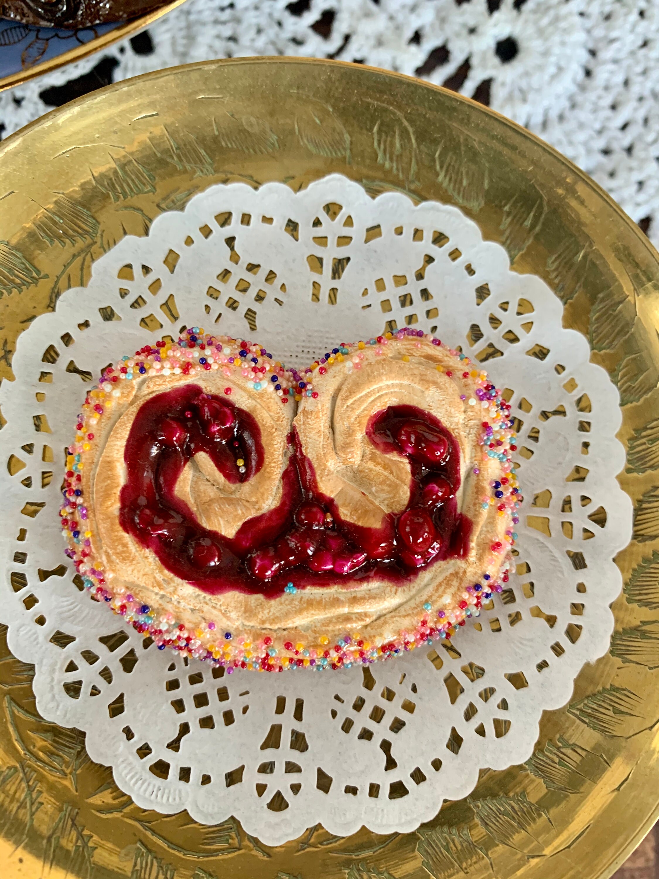FAUX Funfetti Raspberry Palmiers Photo Prop - Etsy