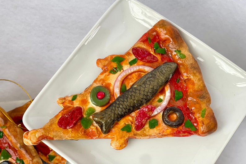 FAKE Anchovy Sardine Pizza Slice, Photo Prop, Kitchen Decor - Etsy