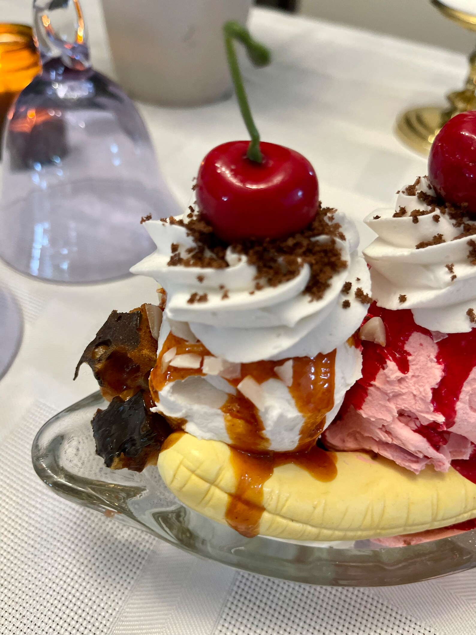 FAKE Banana Split, Kitchen Decor, Photo Prop - Etsy