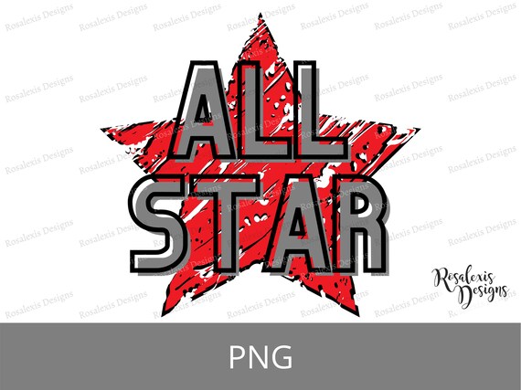 All Star PNG All Star PNG Distressed Star Font Outline - Etsy