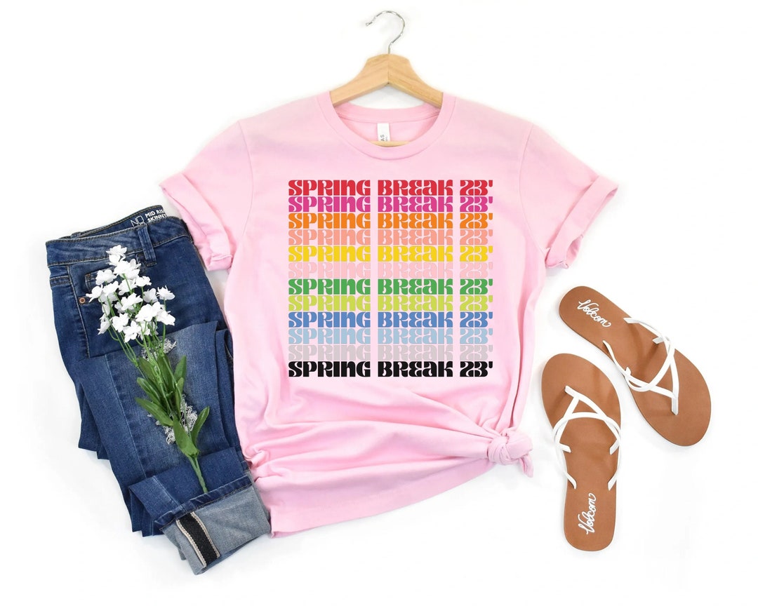 Unisex Pink Spring Break 2023 T-shirt, Vacation Shirt, Spring Break ...