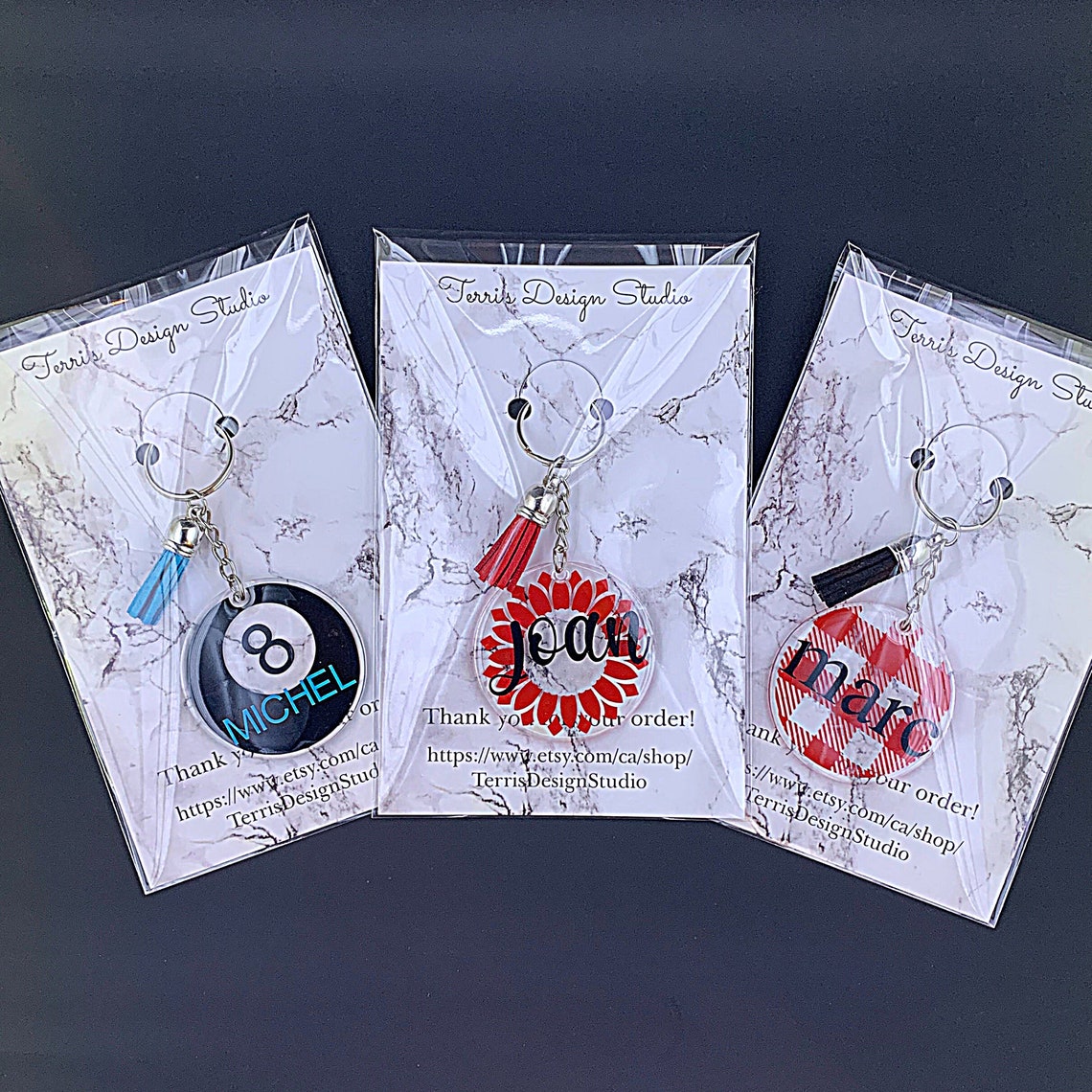 Llavero y borla personalizados llavero personalizado llavero - Etsy España