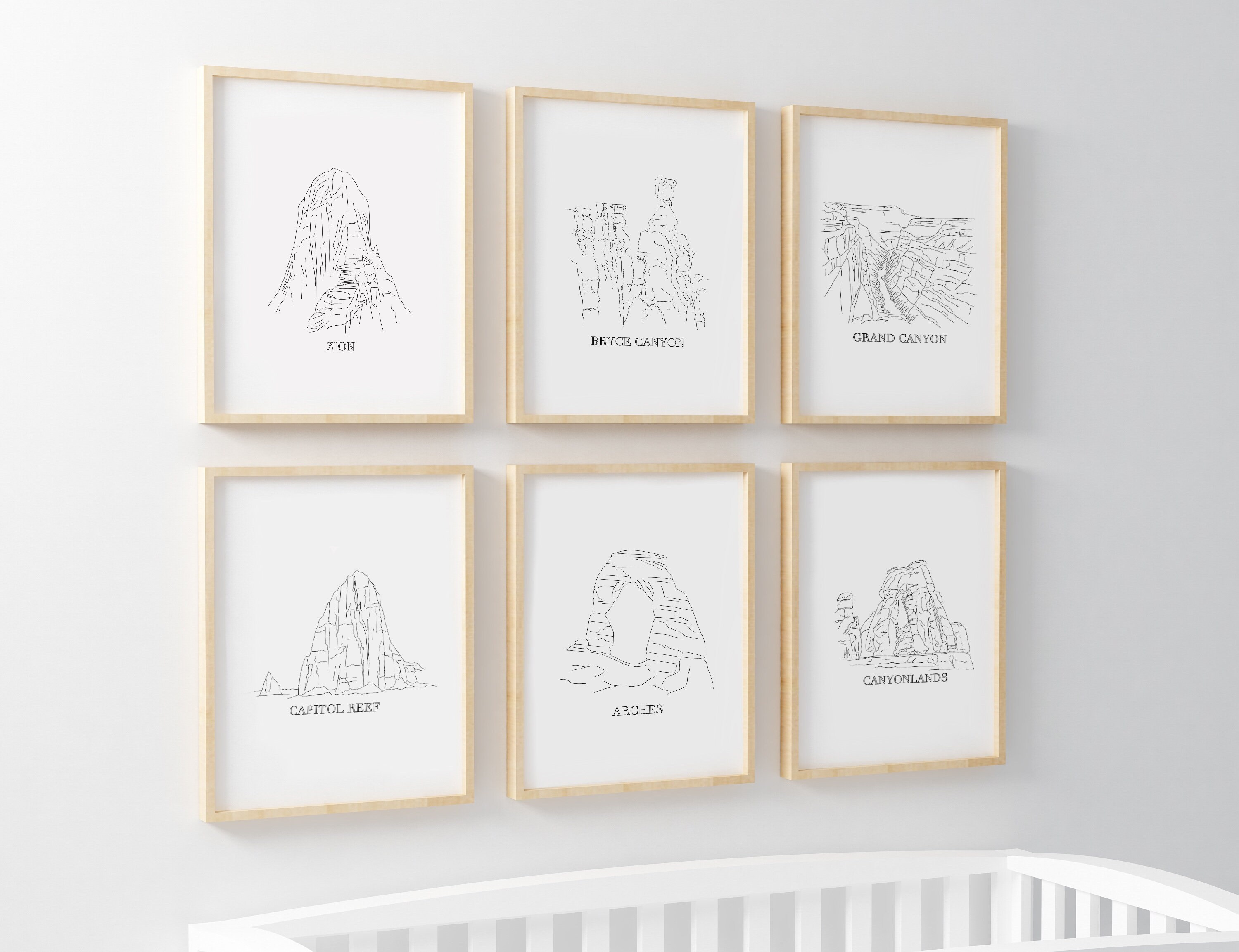 Three Sisters Line Art Print Oregon Cascades Minimalist Black - Etsy