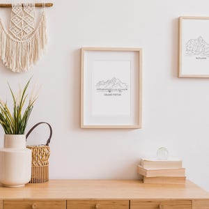 Maui Line Art Print, Hawaii Minimalist Black and White Drawing, Instant ...