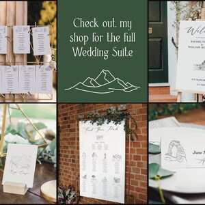 Wedding Welcome Sign With Custom Venue Drawing or National Park Artwork ...