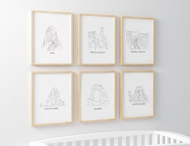 Mount Washington Line Art Print, Minimalist Mountain Drawing (digital ...