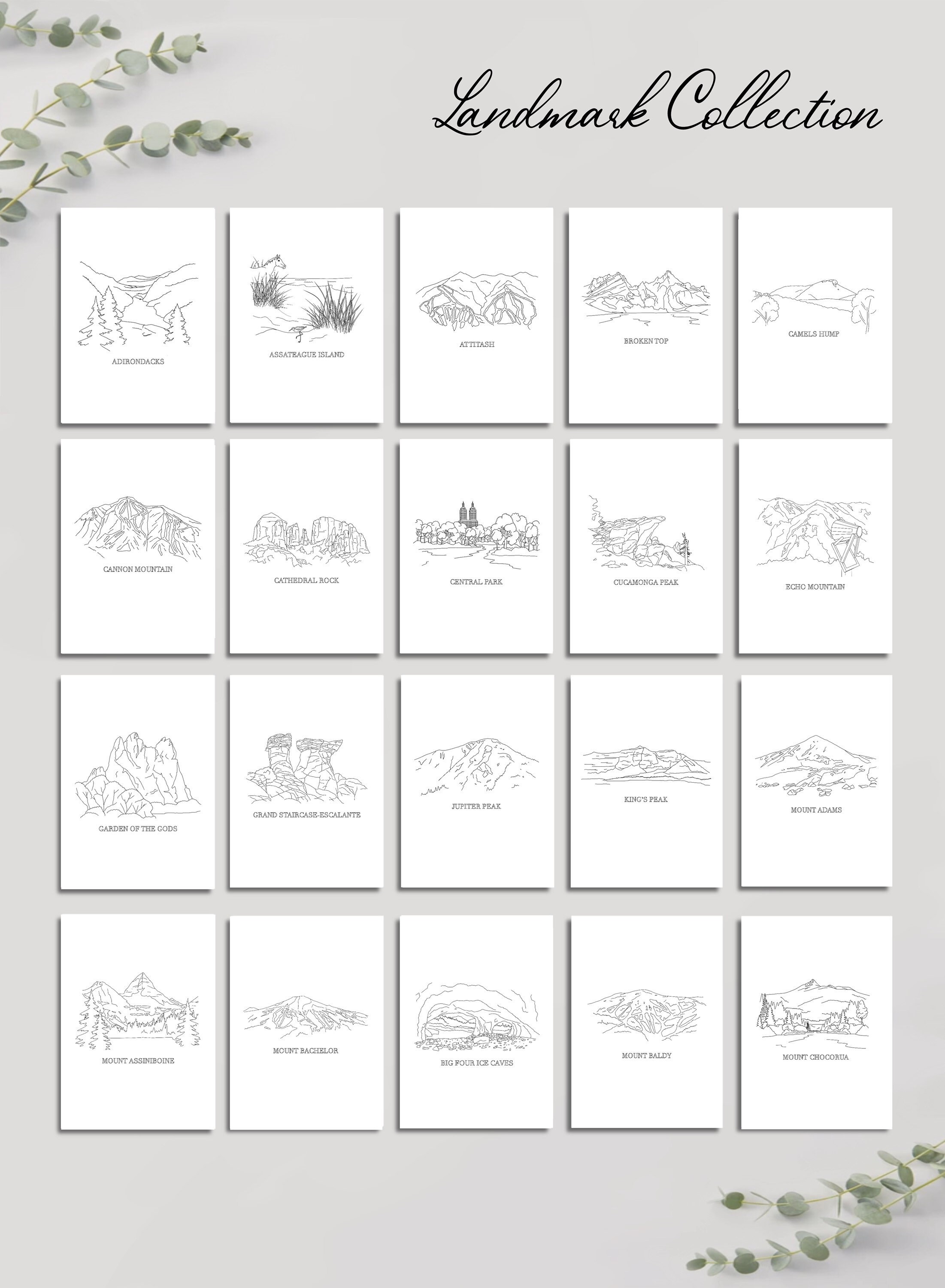 Cathedral Rock Sedona Line Art Print Sedona Minimalist Black - Etsy