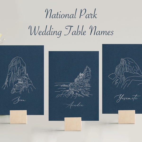 Mountain Table Numbers - Etsy