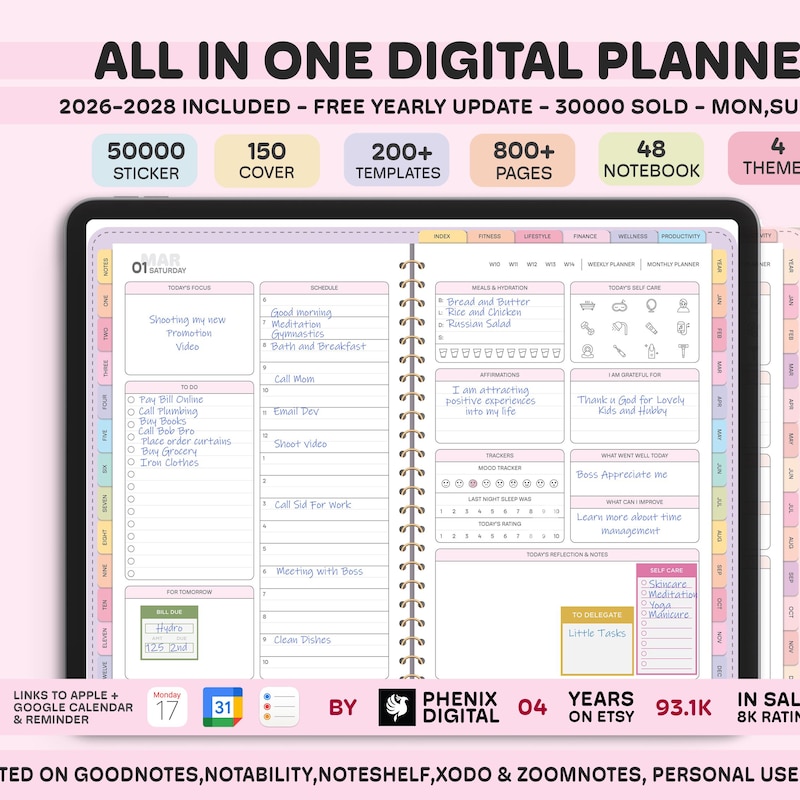 Notebook Digital Design - Etsy