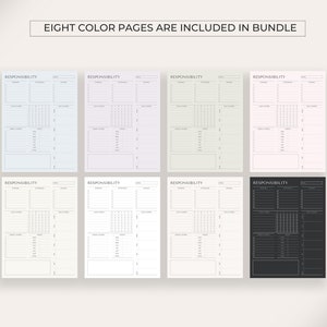Digital Responsibility Chore Chart Goodnotes Template Notability, Kids ...