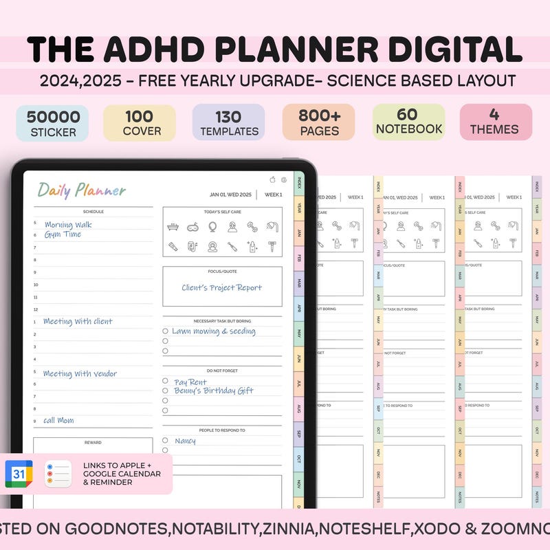 Adhd Planner Adult - Etsy