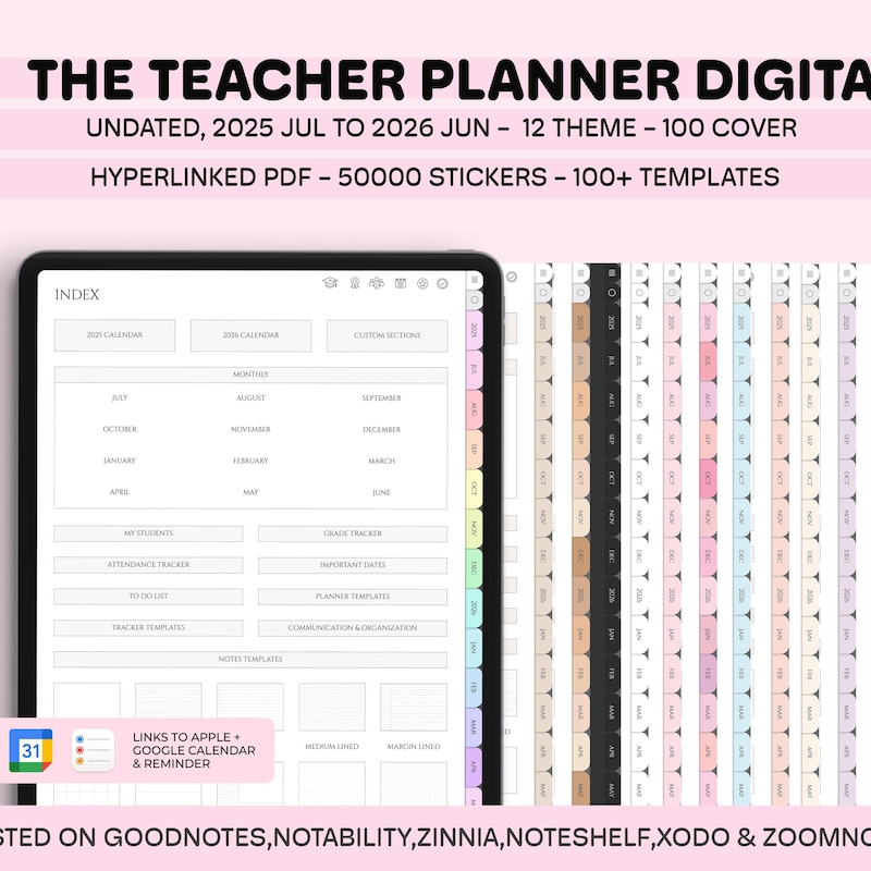 Teacher Planner 2025 2026 With Gradebook - Etsy