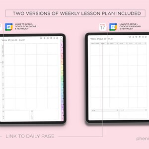 Digital Teacher Planner, 2024 2025, Academic Planner, Lesson Planner ...