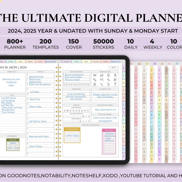Goodnotes Planner - Etsy