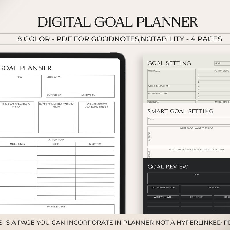 Goal Planner - Etsy