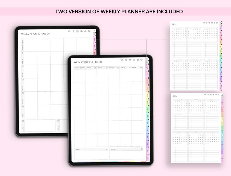 Digital Teacher Planner 2024-2025: Goodnotes iPad Academic Template ...