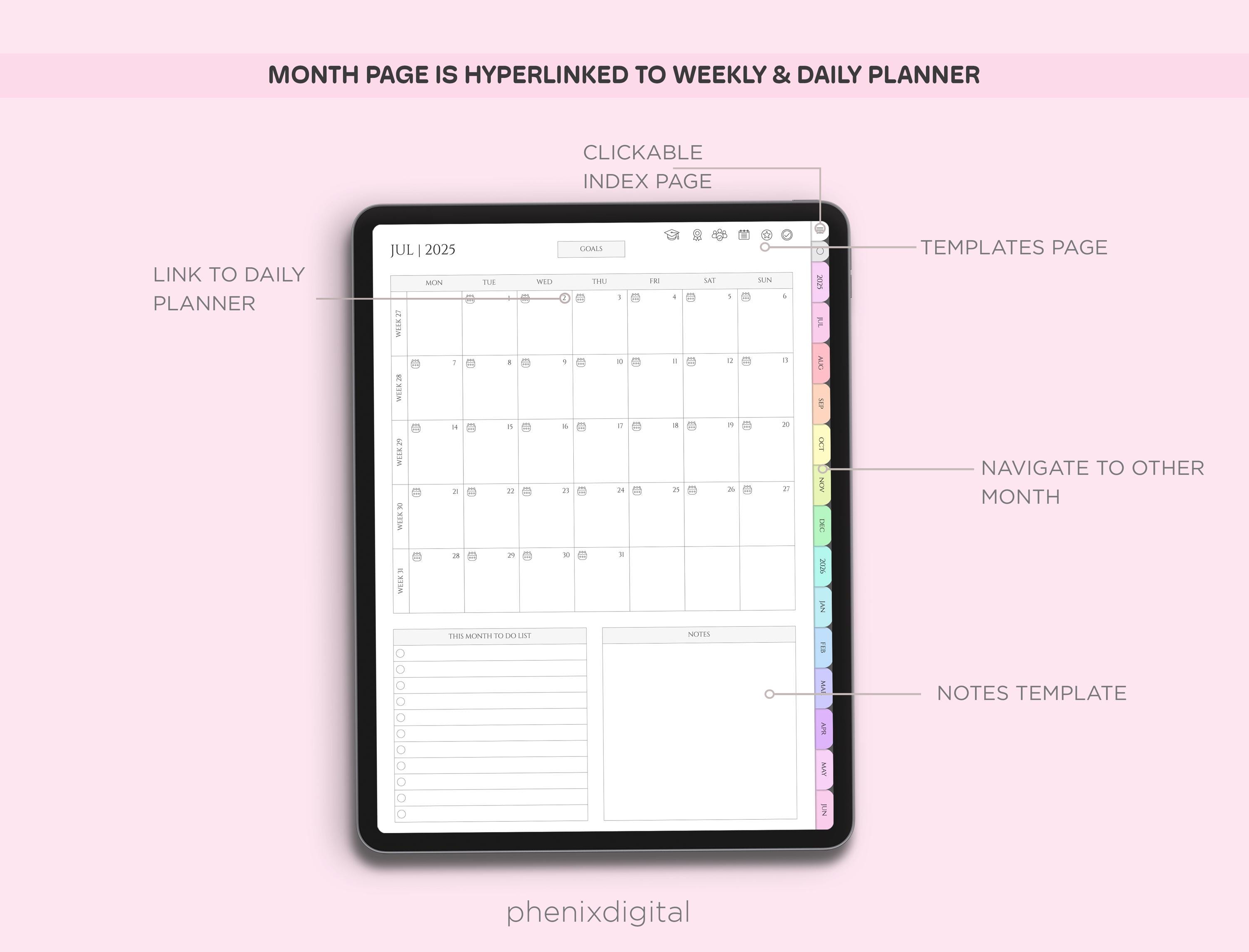 Digital Teacher Planner 2024-2025: Goodnotes iPad Academic Template ...