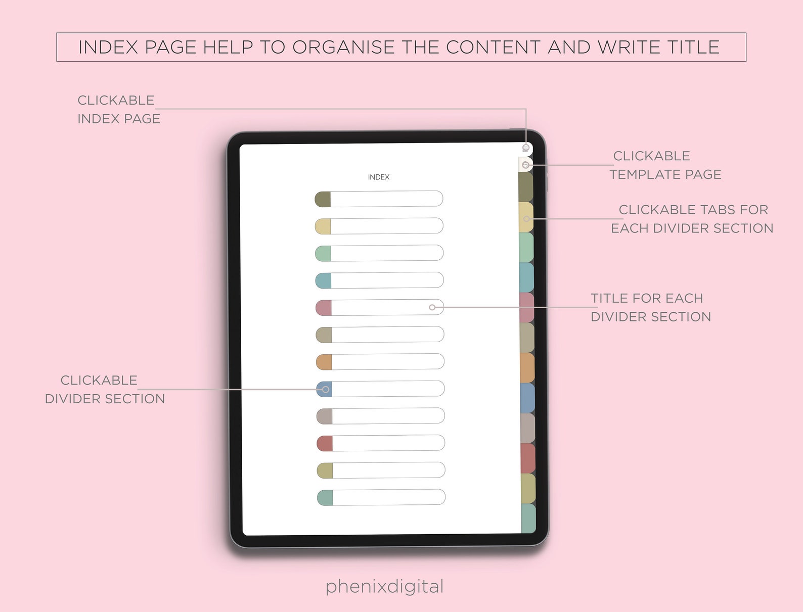 Digital Hyperlinked Notebook Minimal Notebook Cornell Note - Etsy