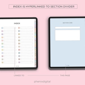 Digital Notebook With Tabs, Goodnotes Notebook, Student Notebook ...