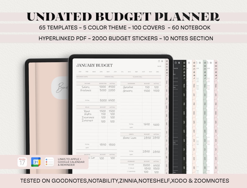 Digital Budget Planner: Goodnotes Finance Tracker (digital Download) - Etsy