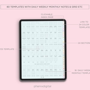 Digital Notebook With Tabs, Goodnotes Notebook, Student Notebook ...