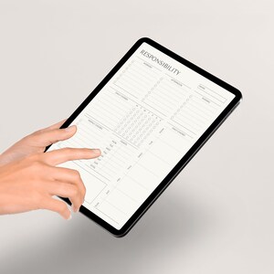 Digital Responsibility Chore Chart Goodnotes Template Notability, Kids ...