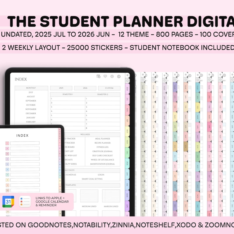 Student Planner - Etsy