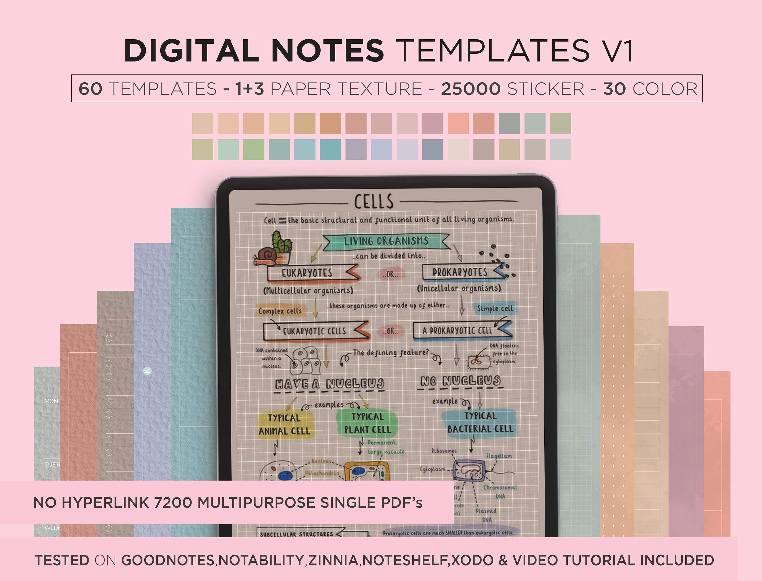Digital Note Taking Goodnotes Notability Template Nursing - Etsy