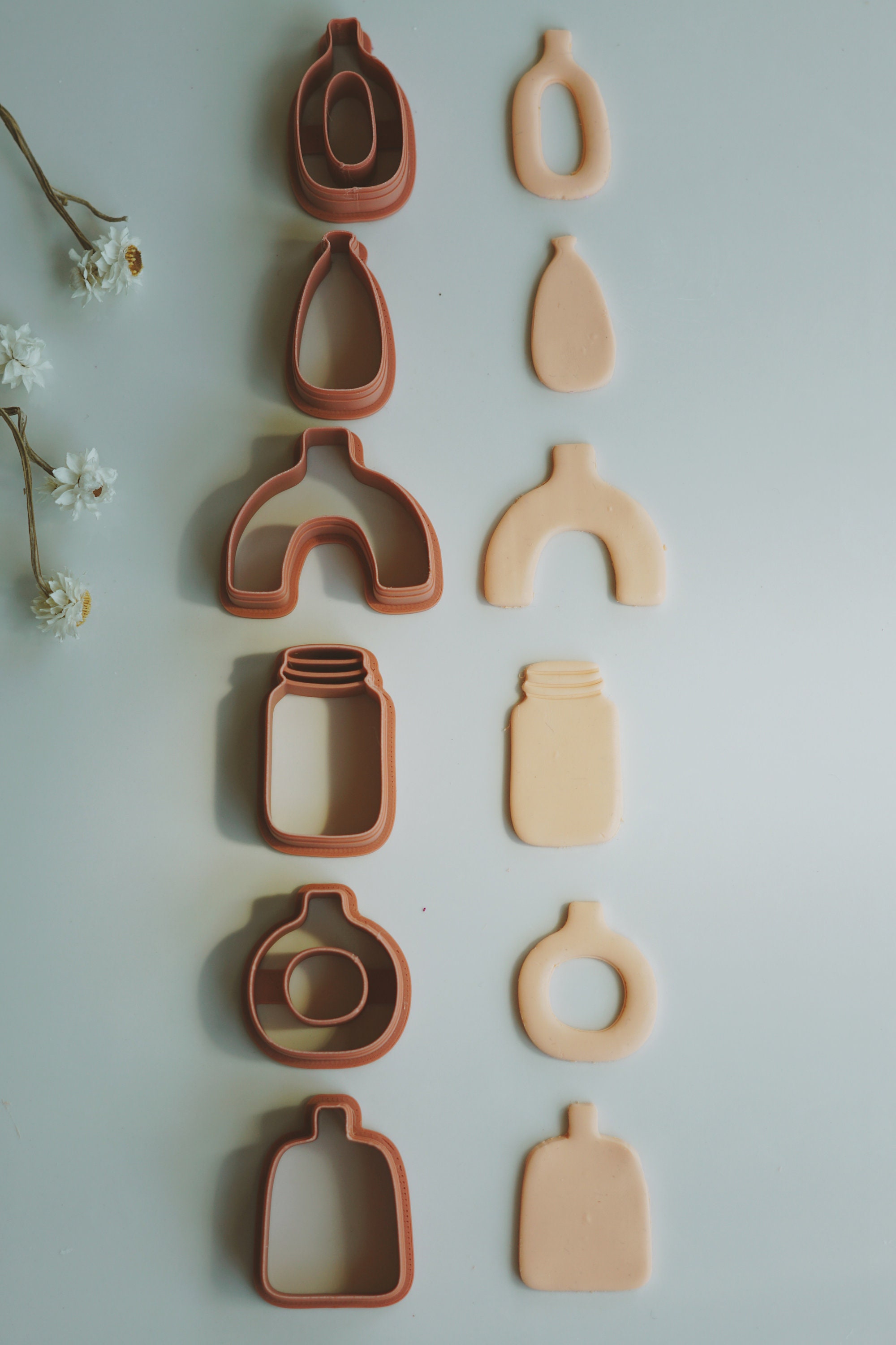 Mason Jar Clay Cutter G Unique Vase Polymer Clay Cutter - Etsy