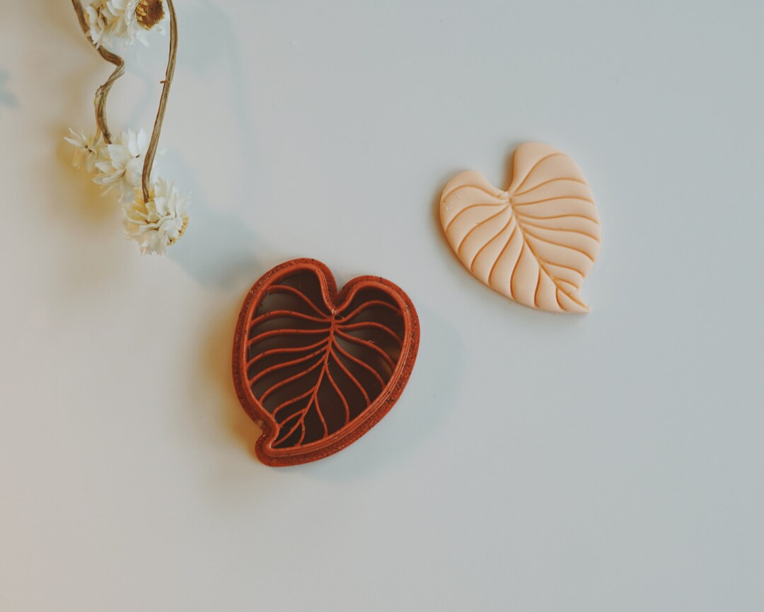 Philodendron Leaf Clay Cutter | Plant Tree Leaves Polymer Clay Cutter ...
