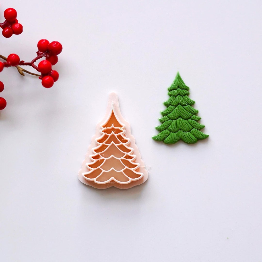 2024 Christmas Tree Cutter #5| Christmas Earring Clay Cutter | Winter ...