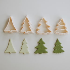 Christmas Tree Cutter Set (4 Cutters)| Christmas Earring Clay Cutter ...