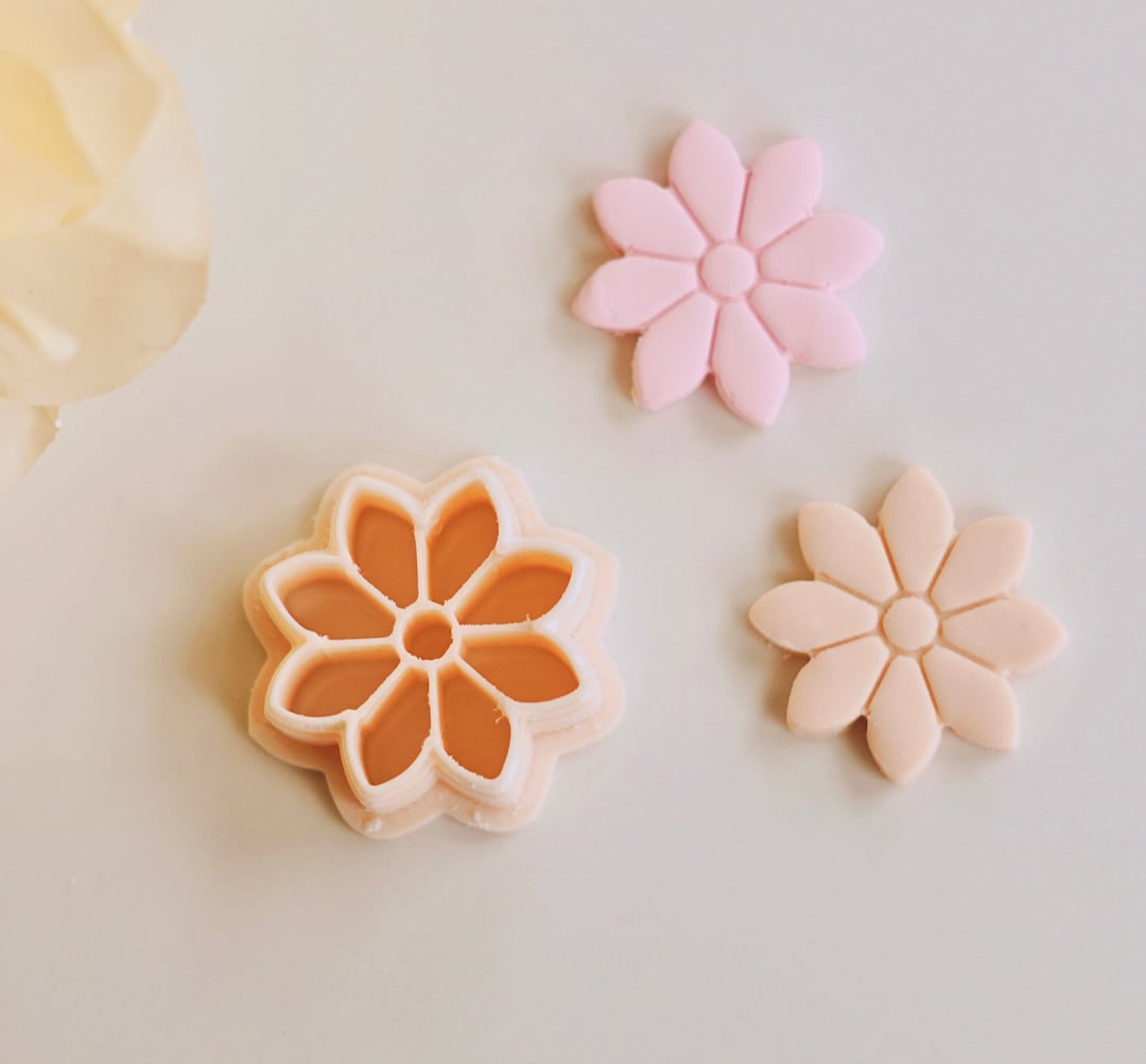 Spring Flower Floral Clay Cutters | Spring Daisy Peony Poppy Lily ...