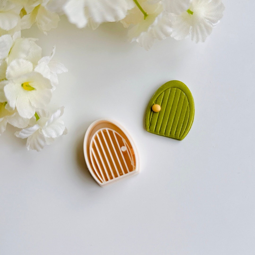 Hobbit Door Spring Fairy Arch Door Spring Flower Floral Clay Cutter ...