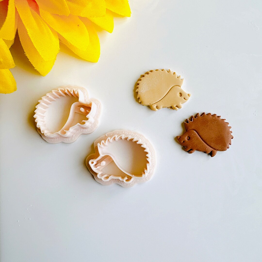 Hedgehog Cutter (2 Piece Set)| Embossed Clay Cutters | Halloween Autumn ...