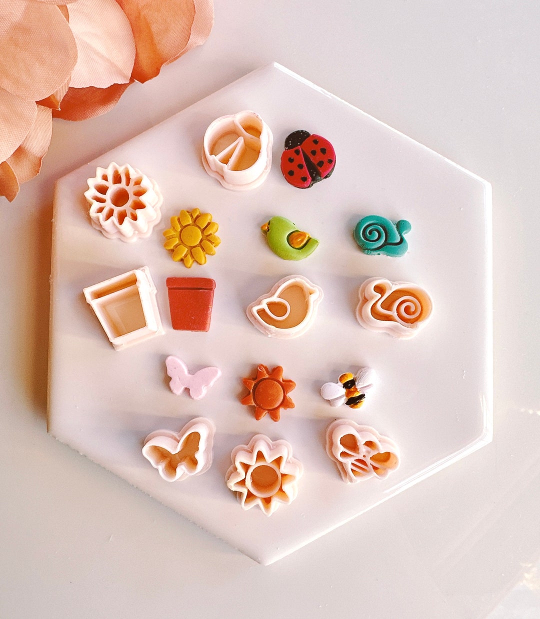 MINI Spring Clay Cutters | MINI Stud Size Clay Cutter | Spring Stud ...