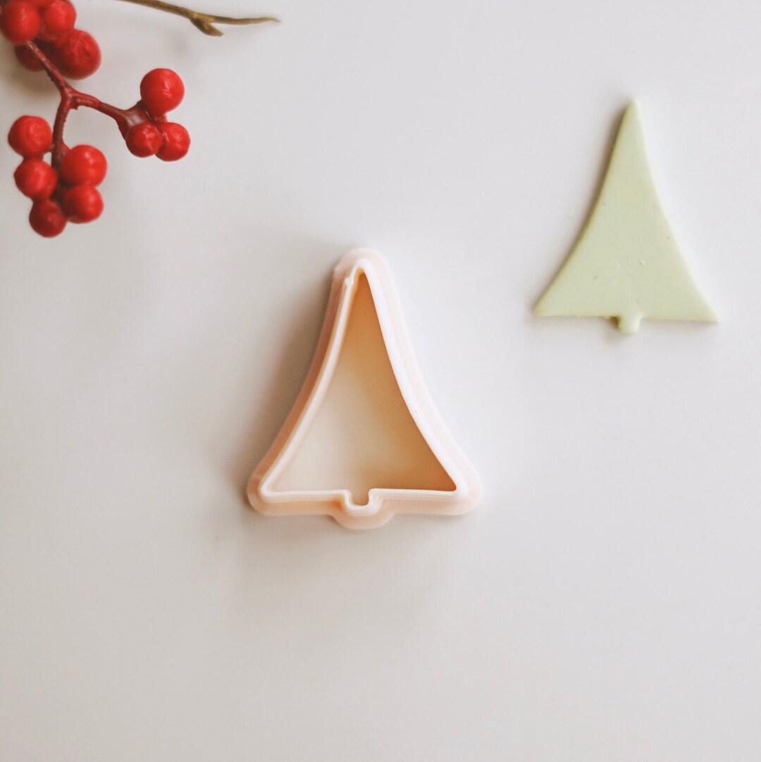 Simple Christmas Tree #2 Polymer Clay Cutter| Christmas Earring Clay ...