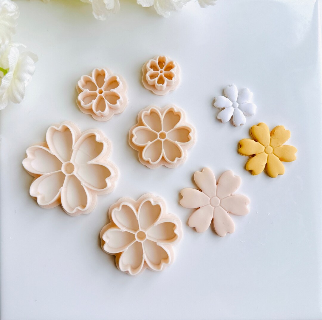 Spring Daisy Flower Floral Clay Cutter | Spring Flower Clay Cutter ...