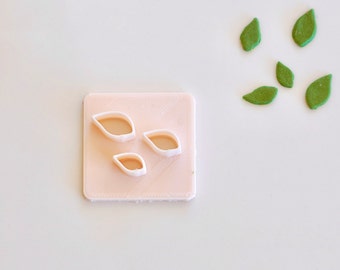 Spring Floral Leaf Cluster Micro Stamp Cutter Set ( 5 Cutters)| Polymer ...