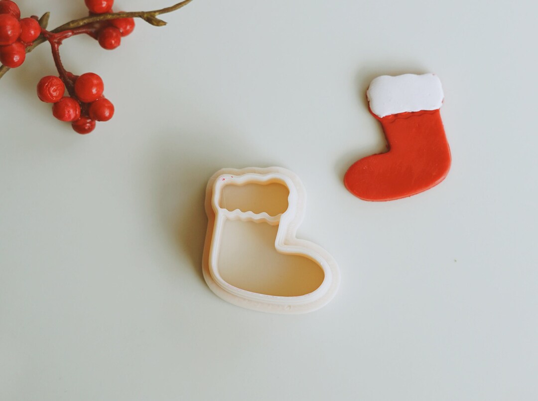 Santa Stocking Polymer Clay Cutter| Christmas Earring Clay Cutter ...