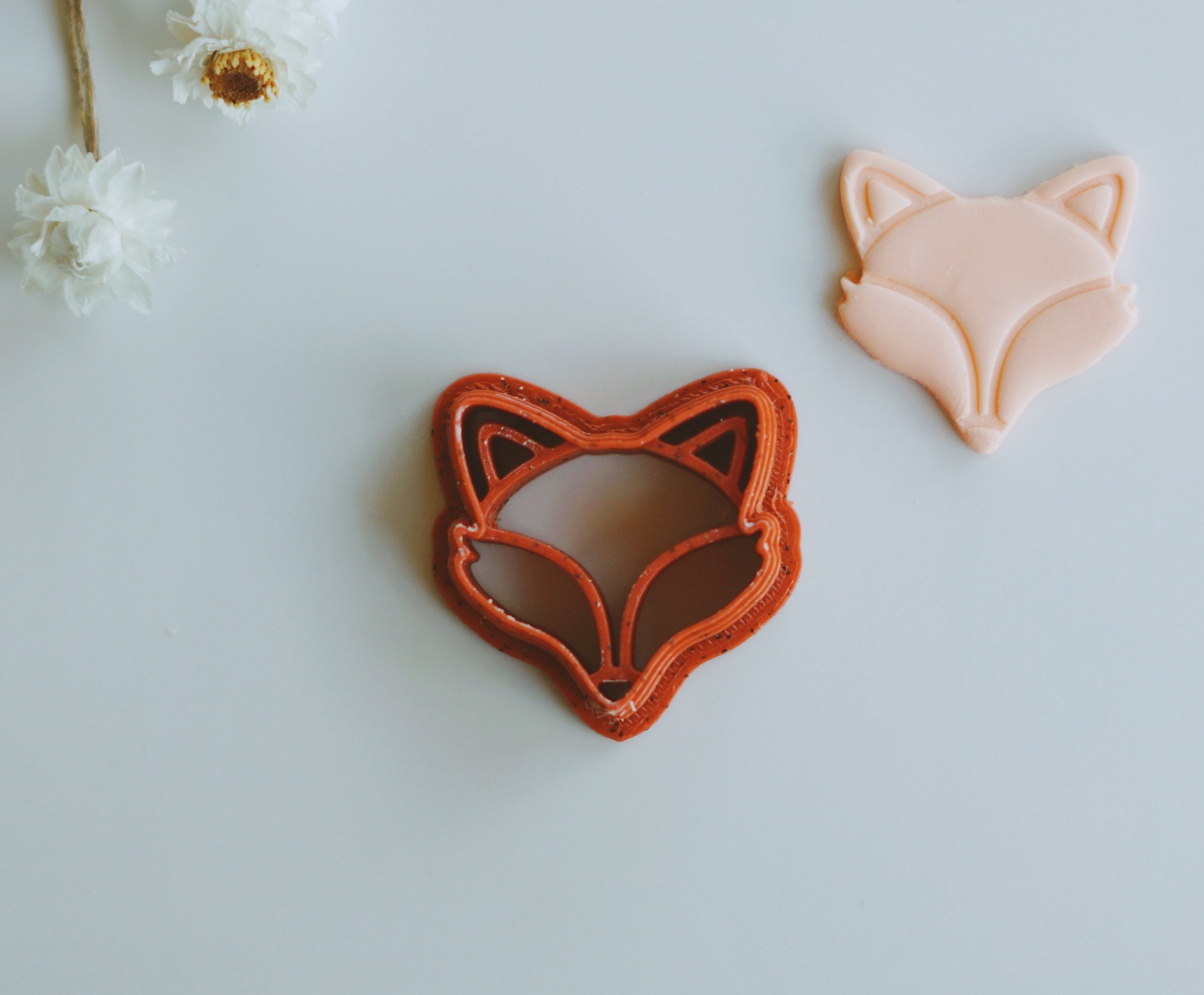 Fox Face Clay Cutter Fox Clay Earring Cutter embossing - Etsy