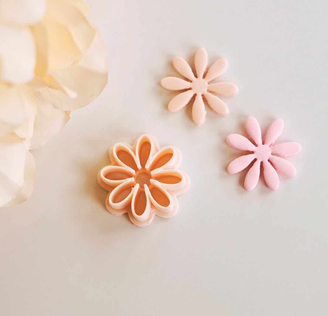 Daisy Spring Flower Floral Clay Cutter | Spring Daisy Clay Cutter ...