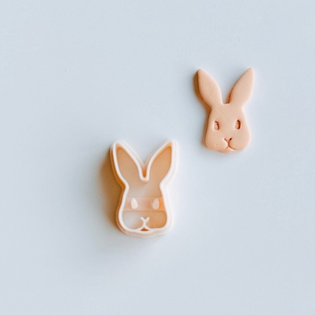 Chubby Bunny Clay Cutter | Rabbit Easter Clay Cutter | Spring Clay ...