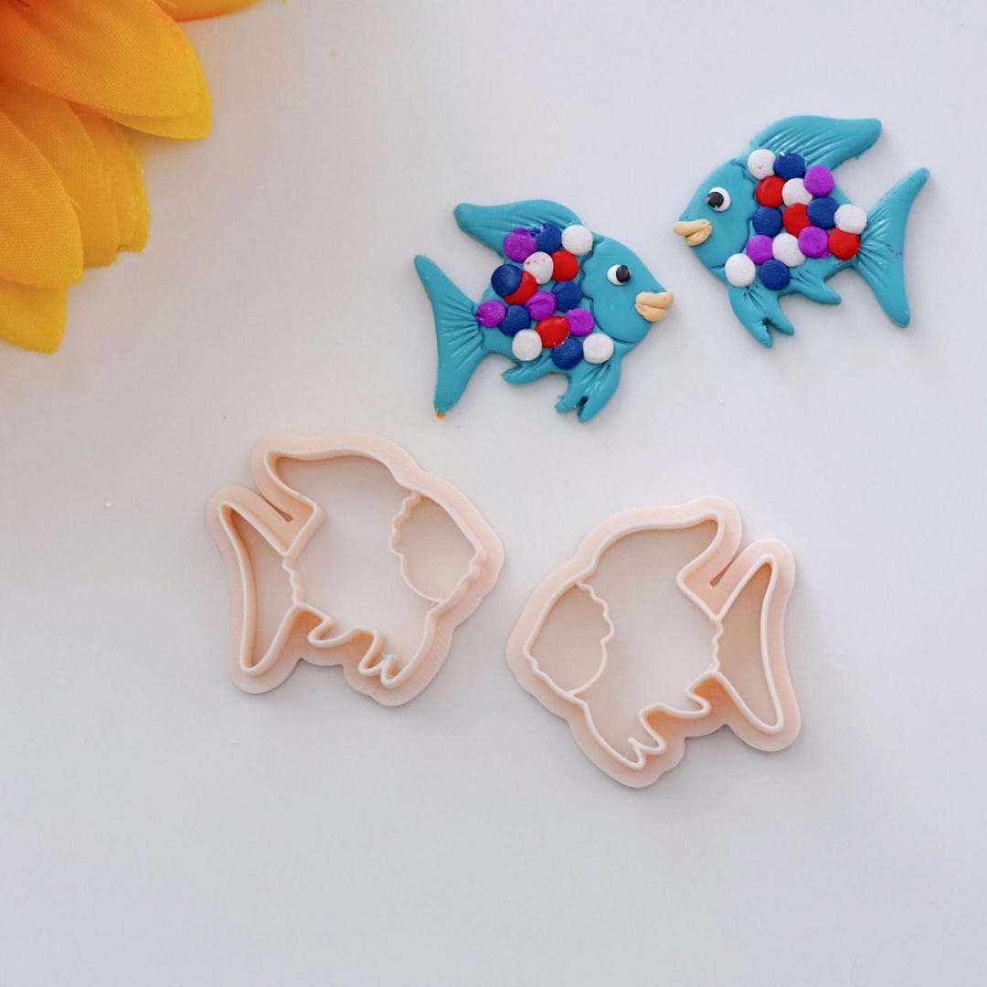 Rainbow Fish Embossed Clay Cutters | Halloween Polymer Clay Cutter ...