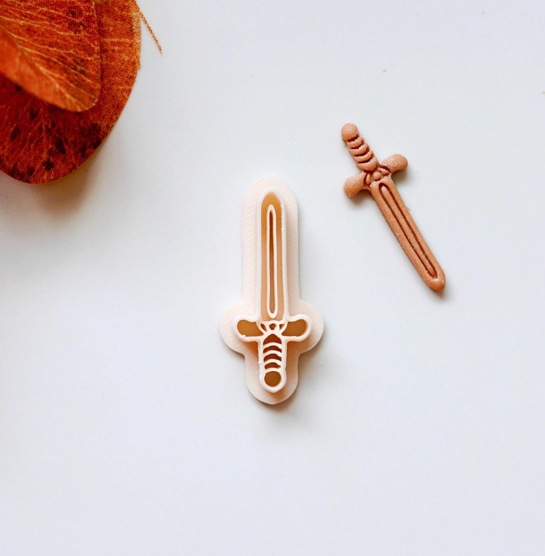 Sword Embossed Clay Cutter | Halloween Polymer Clay Cutter | Fall ...