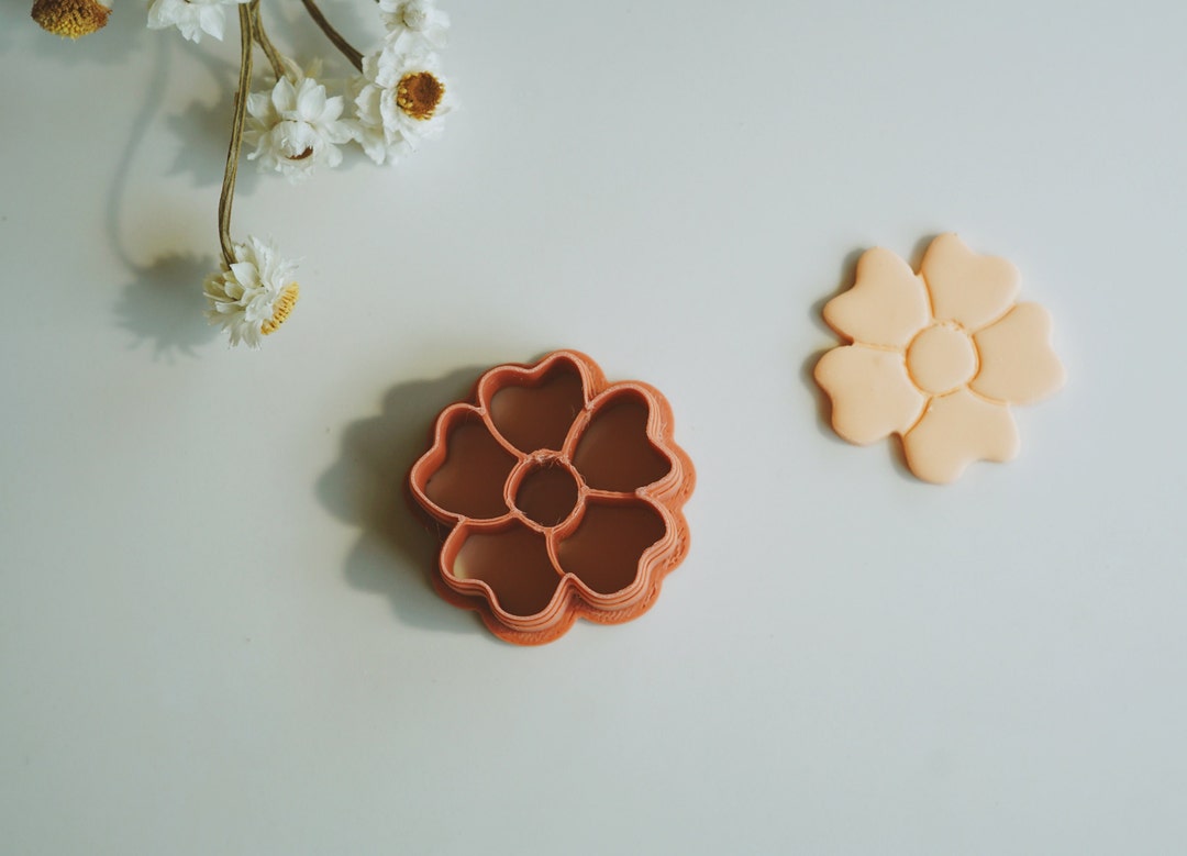 Poppy Flower Clay Cutter | Polymer Clay Cutter - Etsy