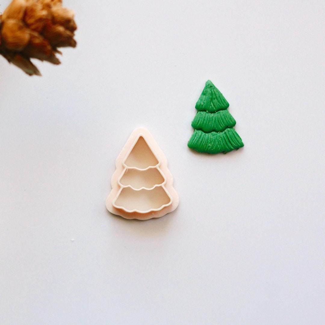 2024 Christmas Tree Cutter #2| Christmas Earring Clay Cutter | Winter ...