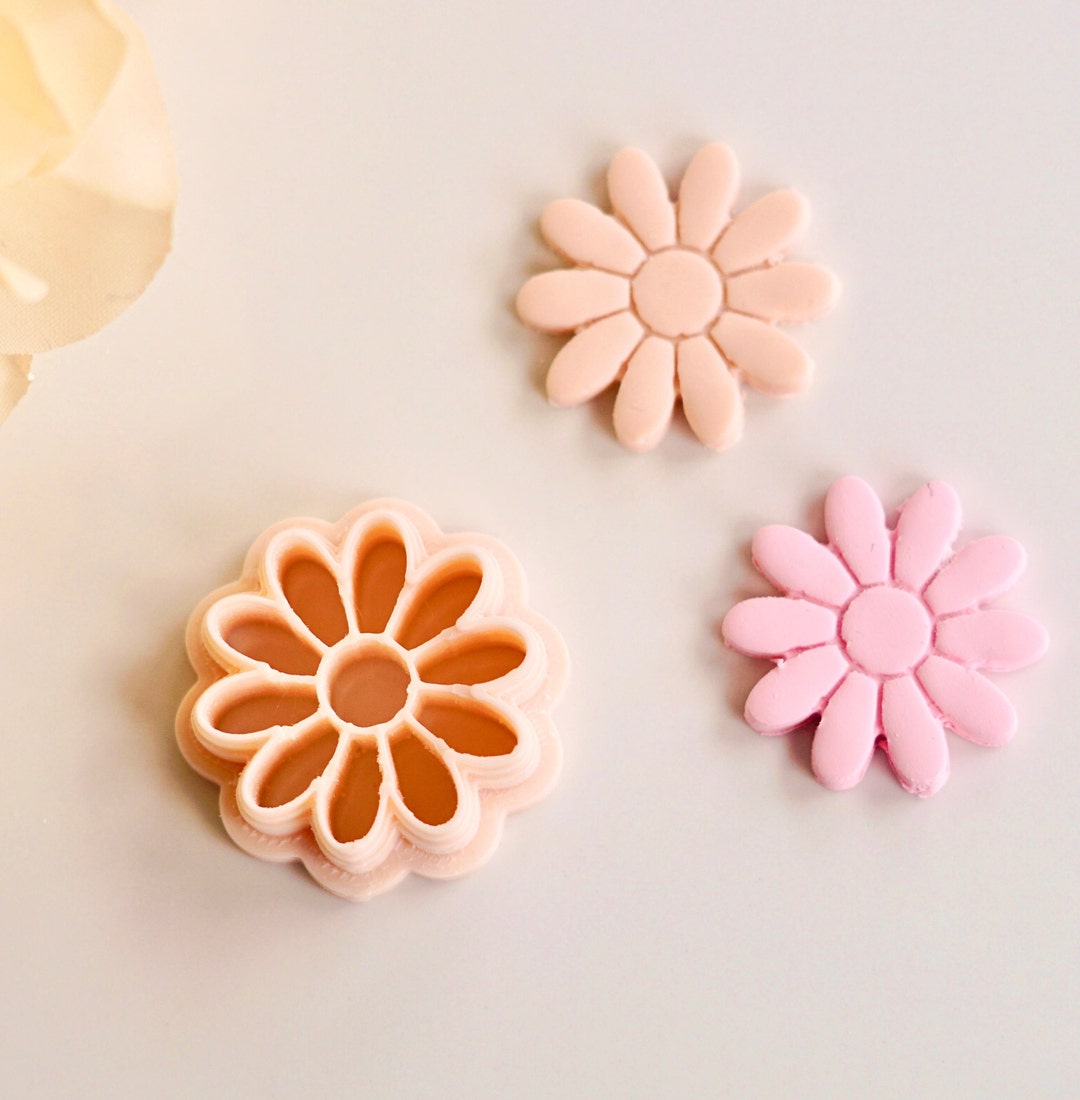 Spring Flower Floral Clay Cutters | Spring Daisy Peony Poppy Lily ...